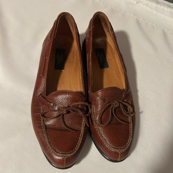 Zelli | Shoes | Zelli Italian Leather Mens Brown Pebbled Loafers ...
